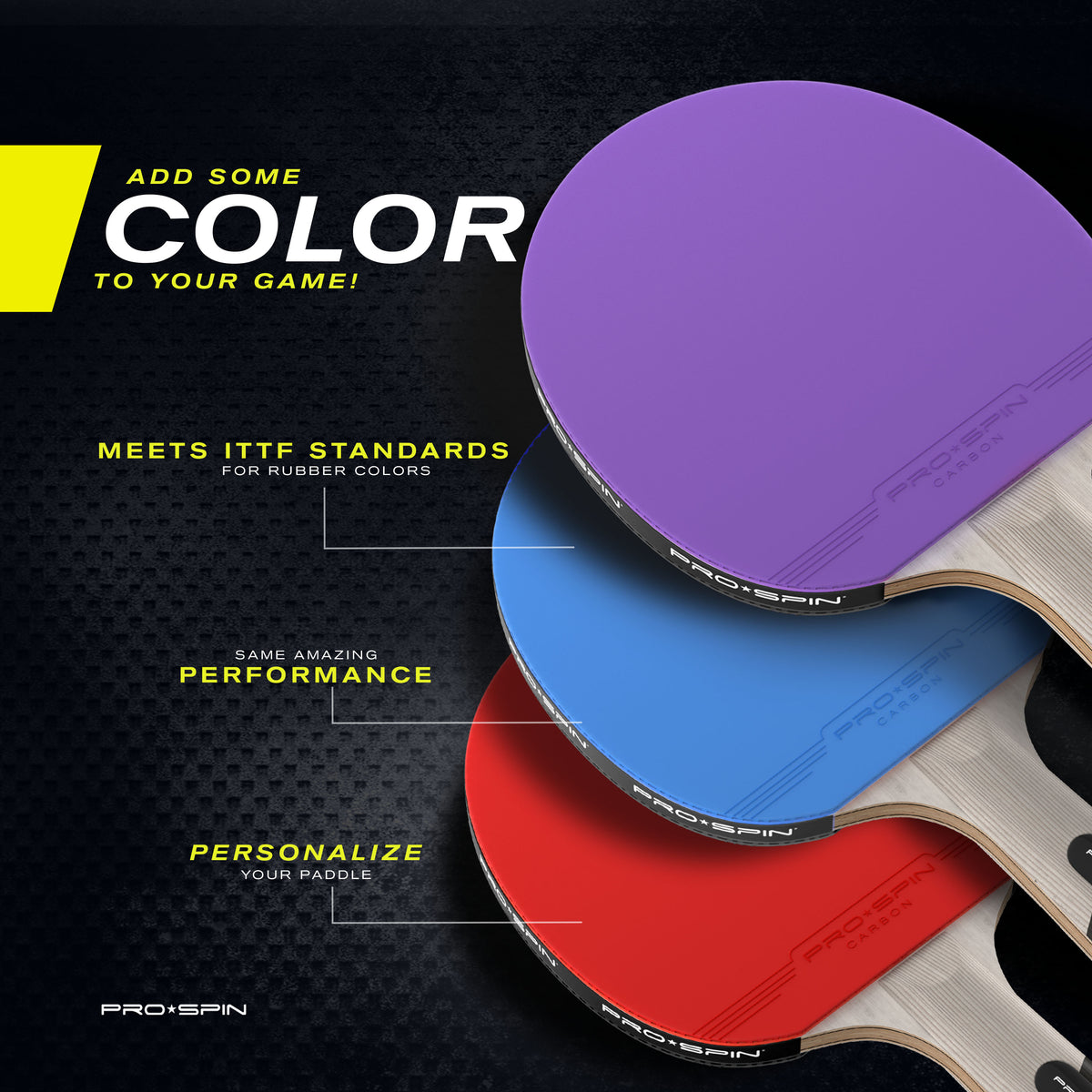 Carbon Fiber Ping Pong Paddle, Limited Edition Color – Pro-Spin Sports