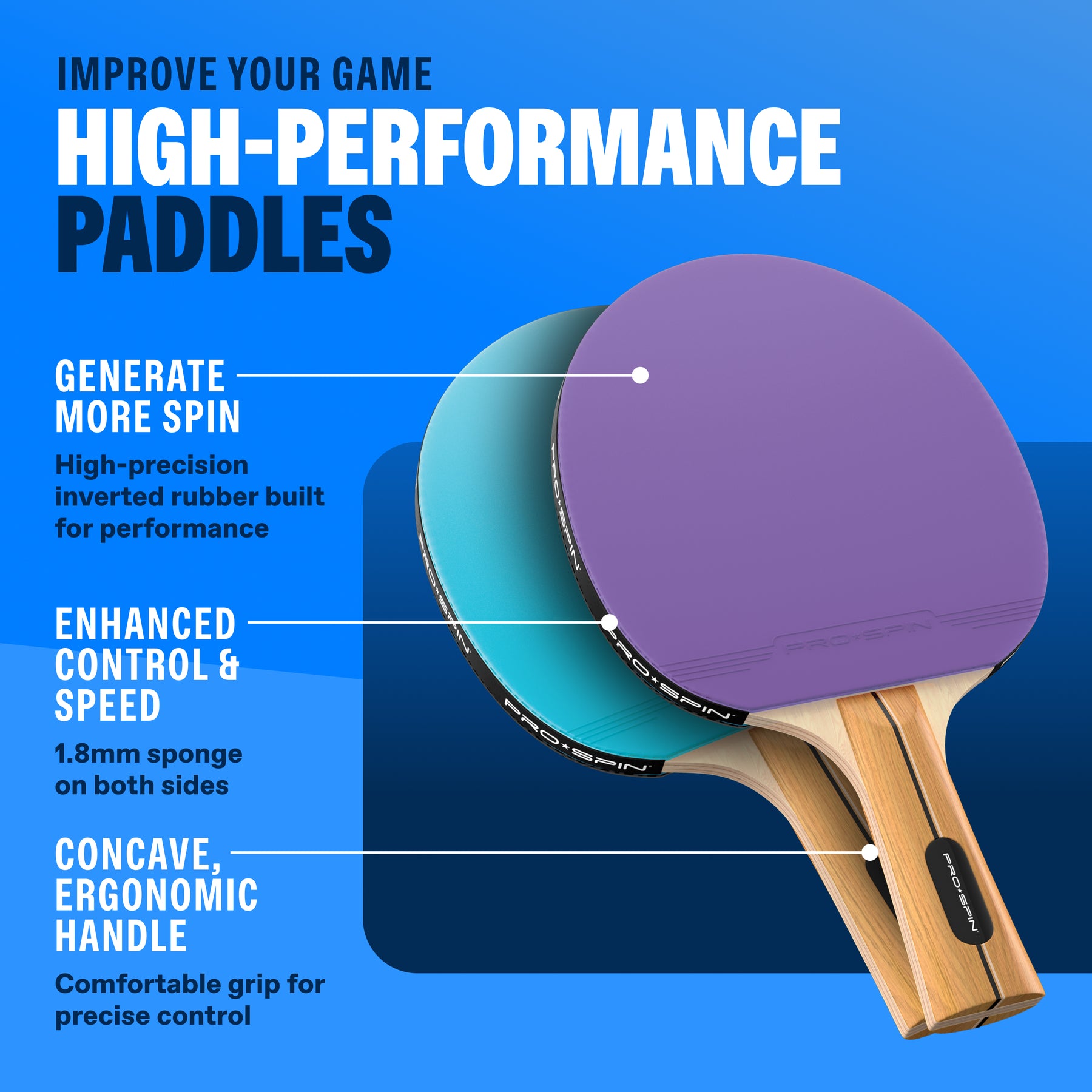 Table Tennis Set | Portable & All-In-One | Pro-Spin Sports